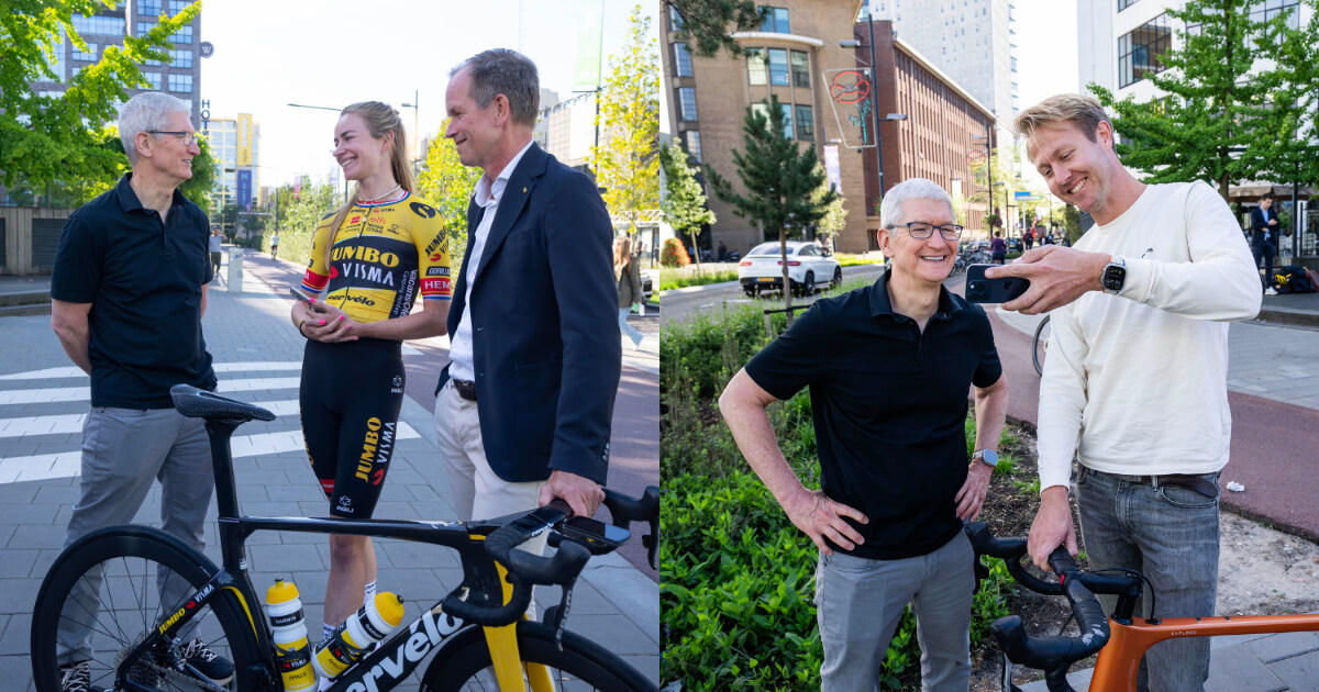 Tim Cook met Jumbo-Visma and Relive CEOs - Cyclists Hub